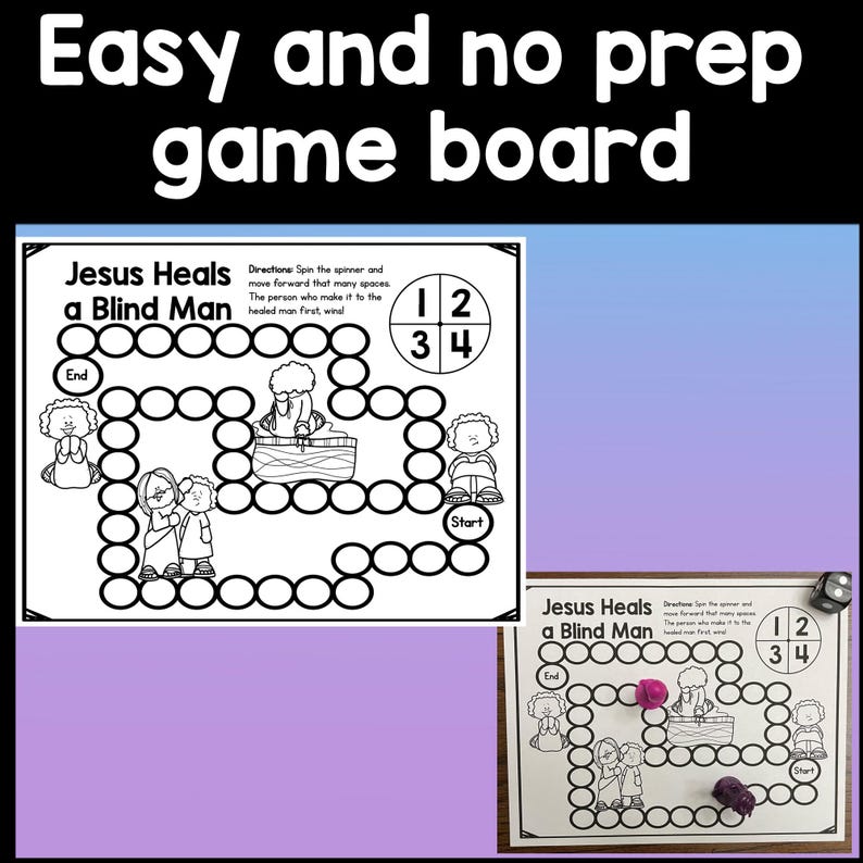 Jesus Heals a Blind Man Activities {craft, Coloring Page, Story Book ...