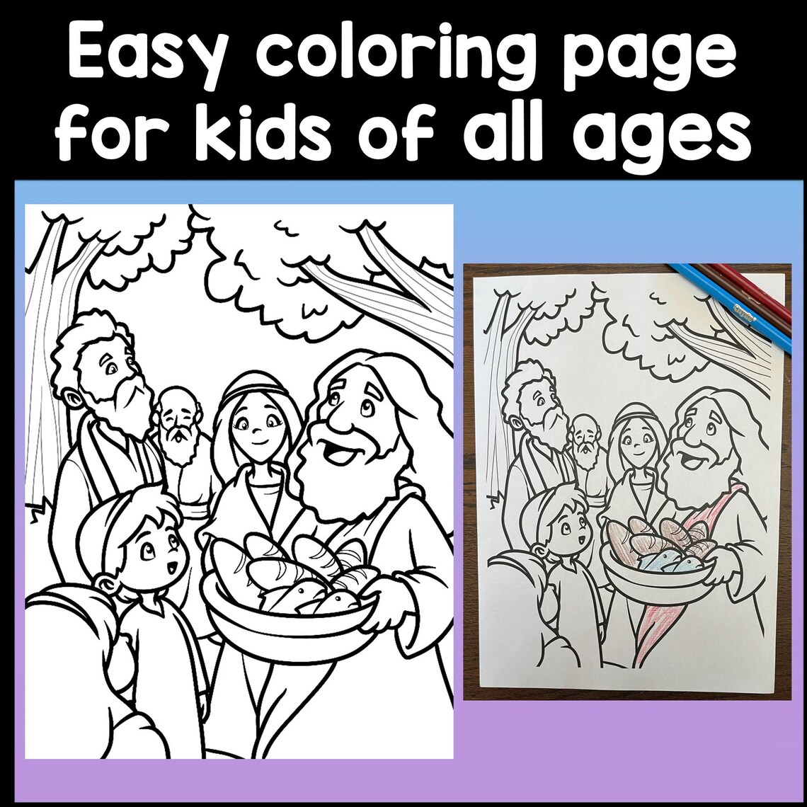 Jesus Feeds 5000 Activities {craft, Coloring Page, Storybook}| Miracles ...