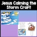 Jesus Calms the Storm Craft {color and B/W} Sunday School Craft | Jesus ...