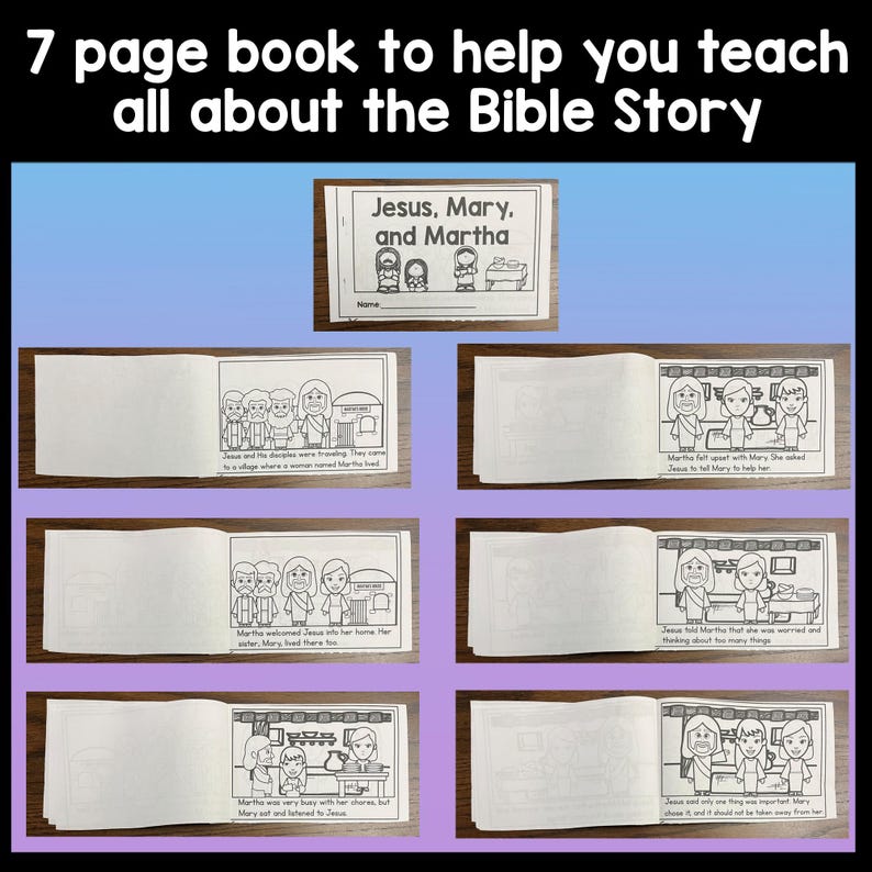 Mary and Martha With Jesus Activities {craft, Coloring Page!} Sunday ...