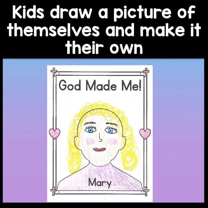 God Made Me Coloring Pages - Editable! {6 Different Sheets ...