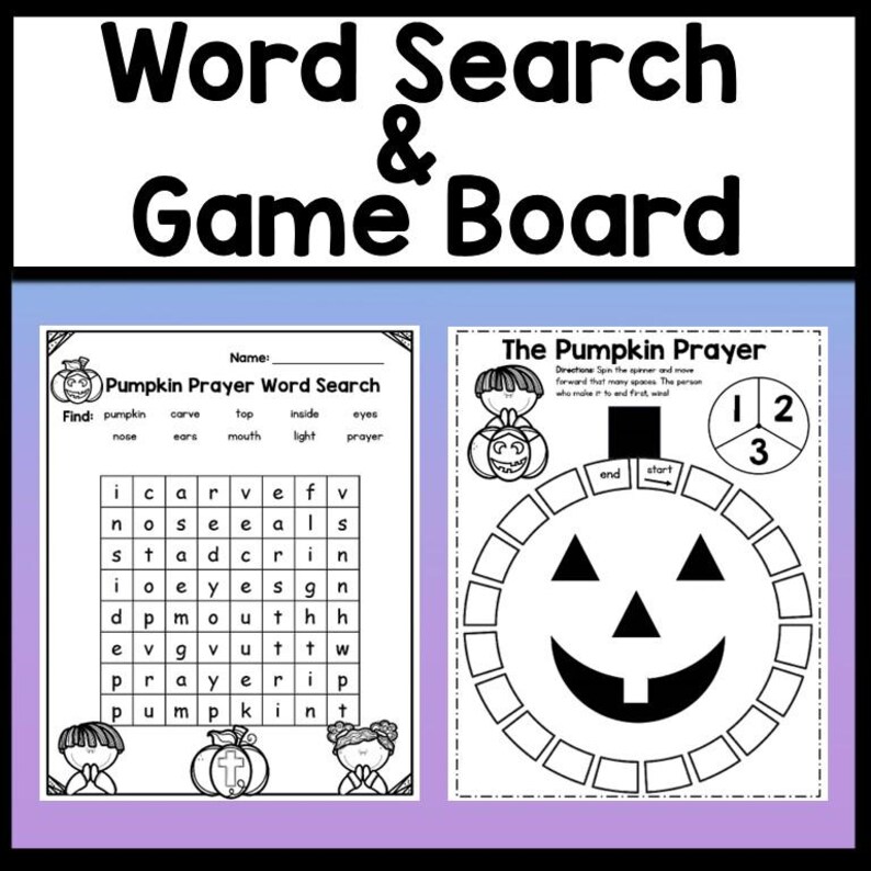 Pumpkin Prayer Activities for Kids| Christian Halloween Activity ...