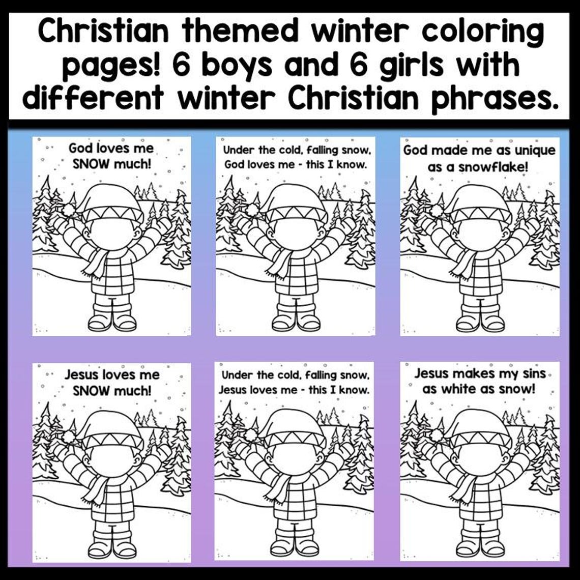 Sunday School Craft Snow for Kids- Editable! Winter Printable Craft ...