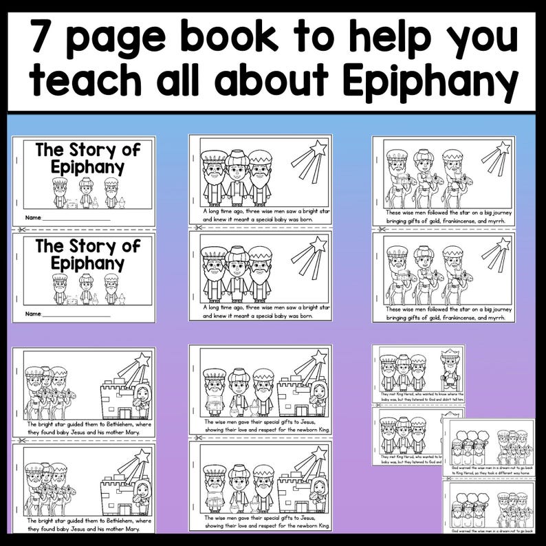 Epiphany Activities {book, Craft, Word Search, Coloring Page, Game ...