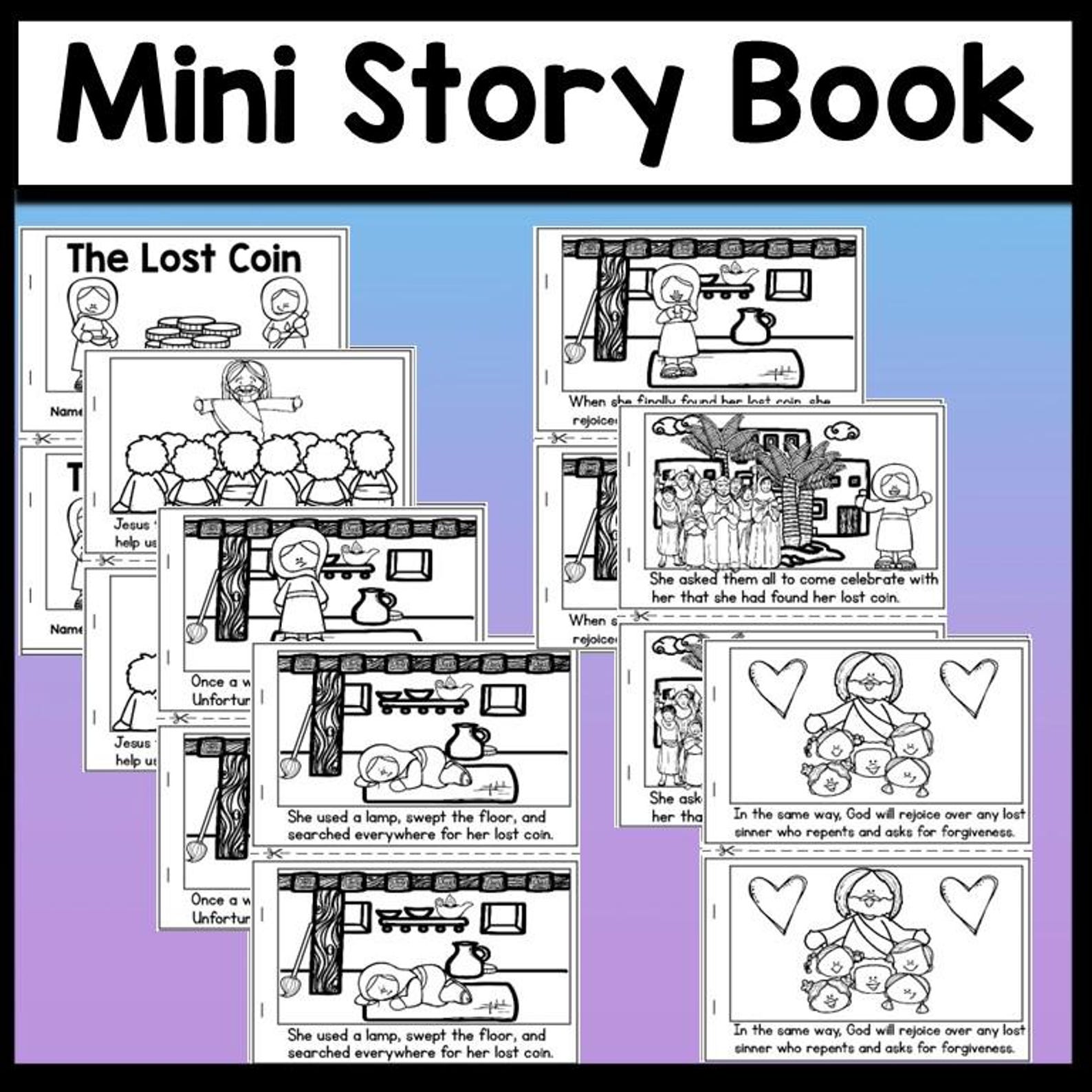 The Parable of the Lost Coin 5 Activities Craft & Coloringparables of ...