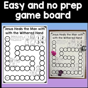 Jesus Heals the Man With the Withered Hand {5 Activities + Craft, Coloring Page, Story Book ...