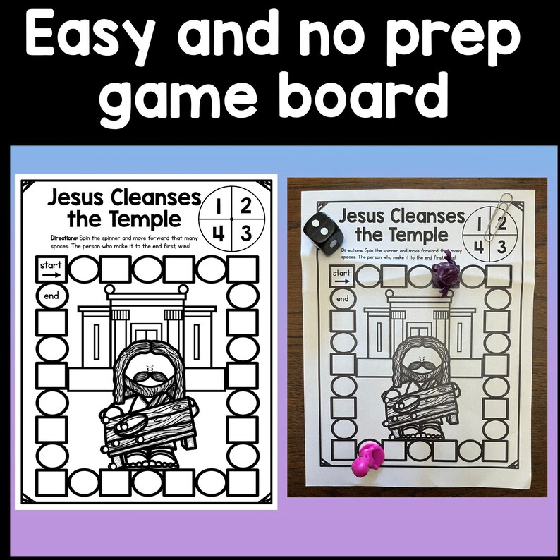 Jesus Cleanses the Temple Activities! {coloring Page, Craft, Storybook ...