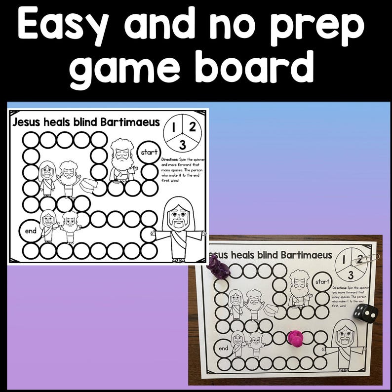 Jesus Heals Blind Bartimaeus Activities {craft, Coloring Page ...