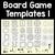 Blank Board Game SVG Clipart Templates 4 + Spinners & Arrows {20 Game ...