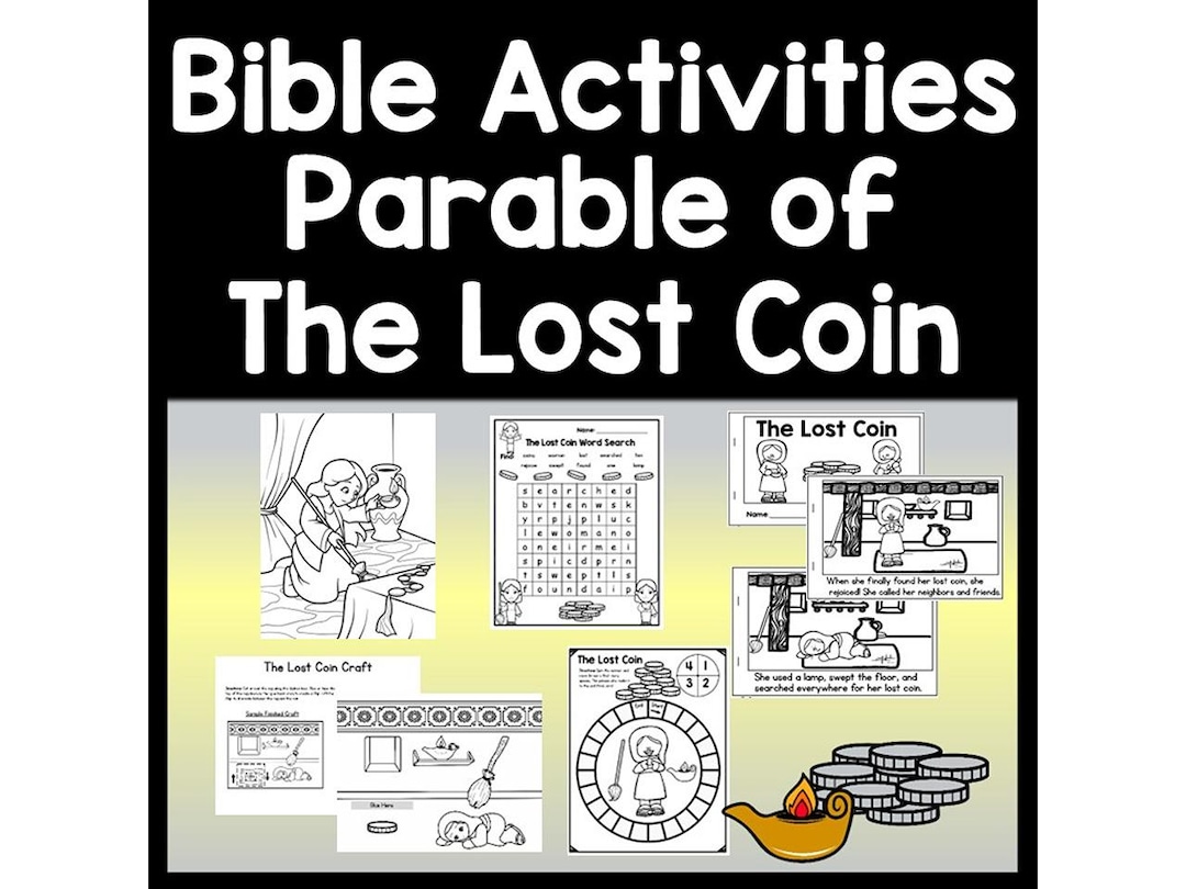 The Parable of the Lost Coin 5 Activities Craft & Coloringparables of ...
