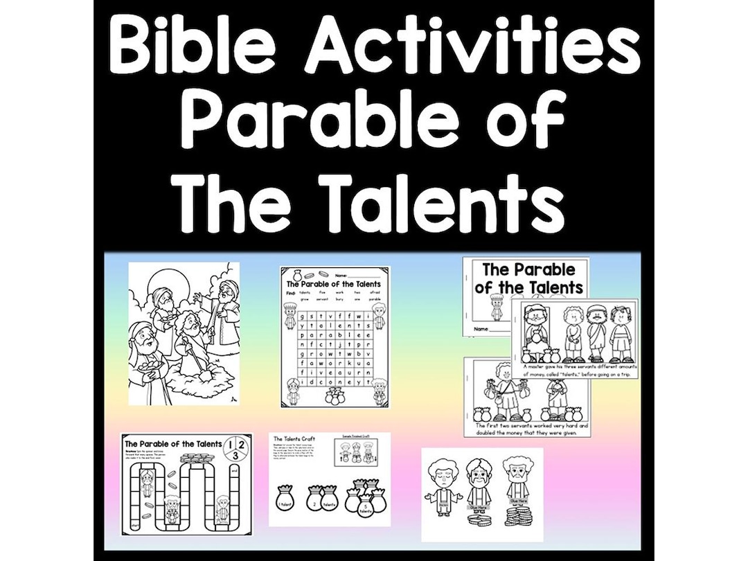 The Parable of the Talents Activities! {craft, Coloring Page, Word ...