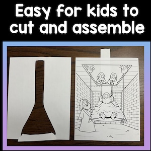 Jesus Heals the Paralyzed Man Craft {color and B/W} Sunday School ...