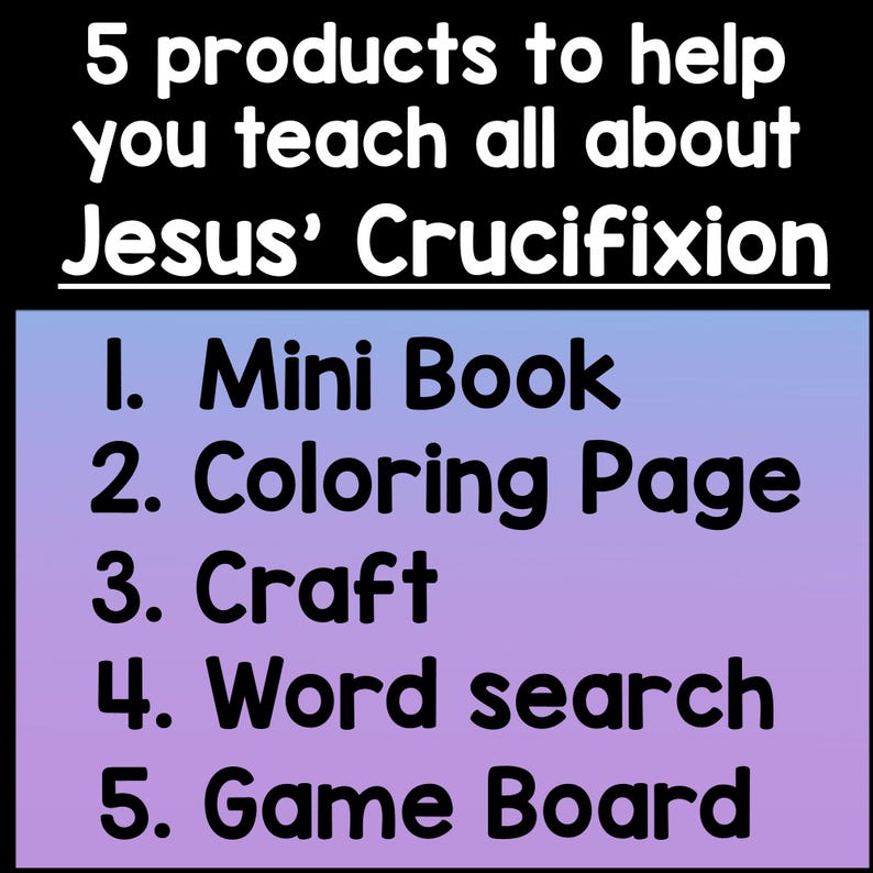 Jesus is Crucified Activities + Craft & Coloring Page! | Crucifixion of ...