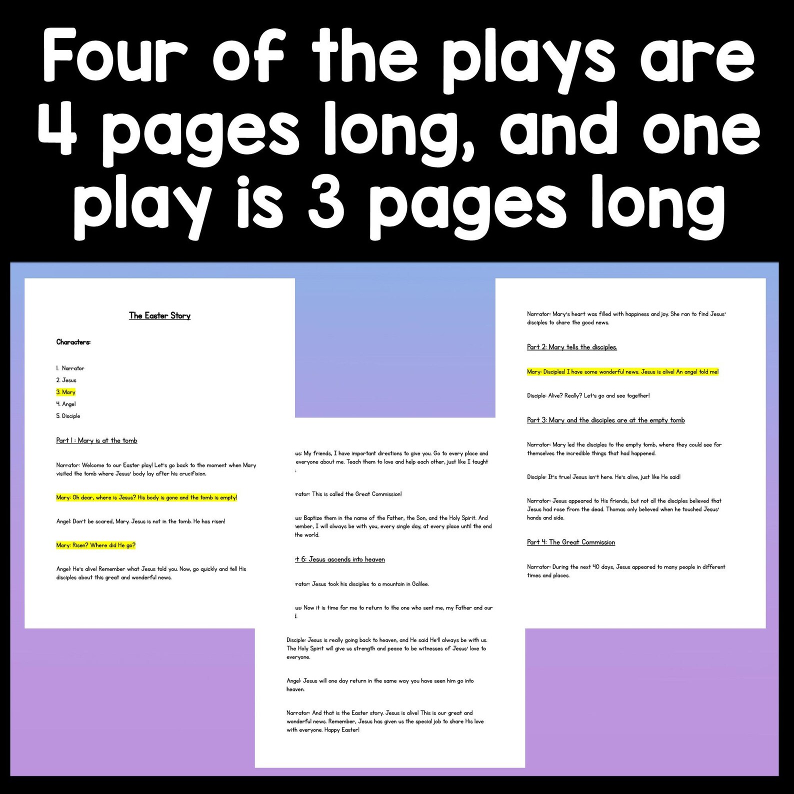 Christian Easter Play {5 Plays for 5-9 Readers} Religious Easter ...