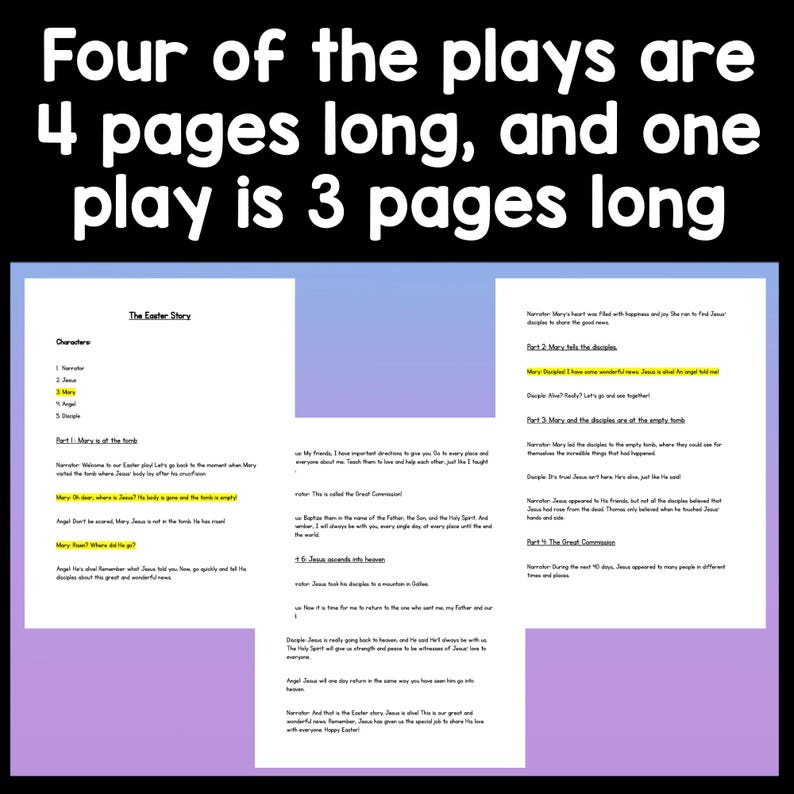 Christian Easter Play {5 Plays for 5-9 Readers} Religious Easter ...