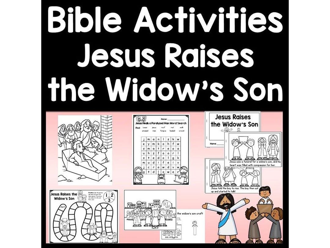 Jesus Raises the Widow's Son From the Dead 5 Activities miracles of ...
