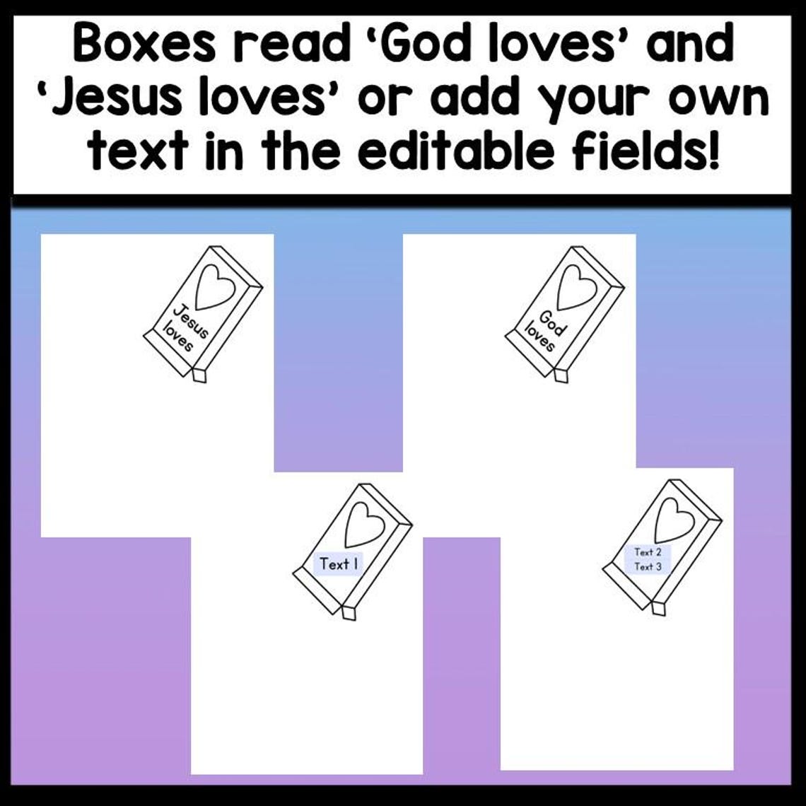 Christian Valentine's Day Craft - Editable! Religious Valentine's Day ...