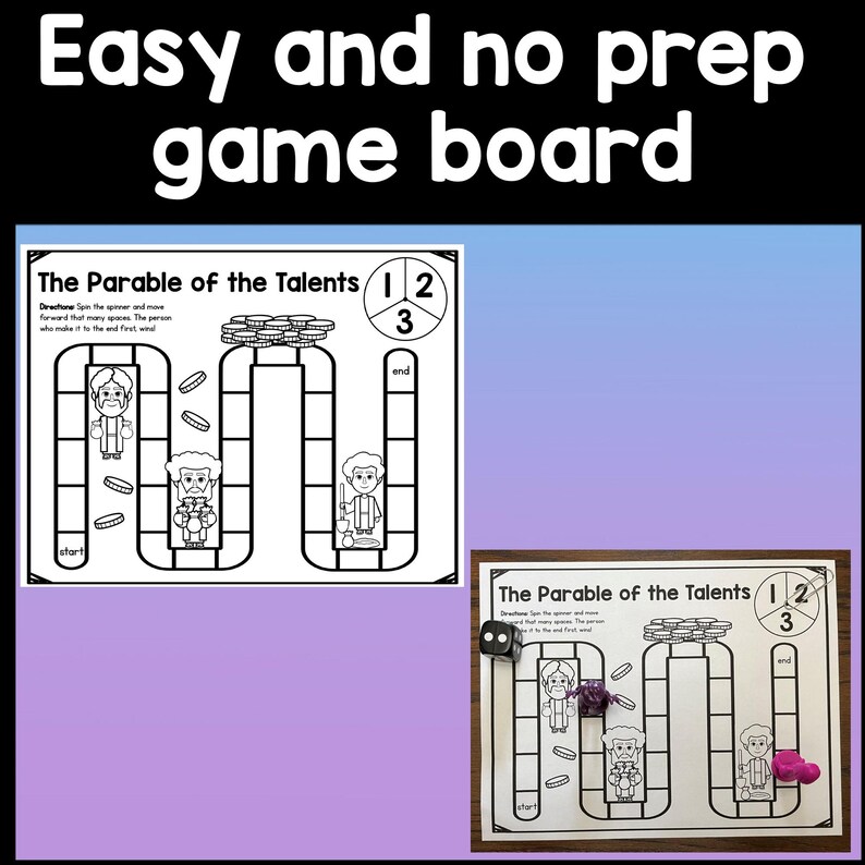 The Parable of the Talents Activities! {craft, Coloring Page, Word ...