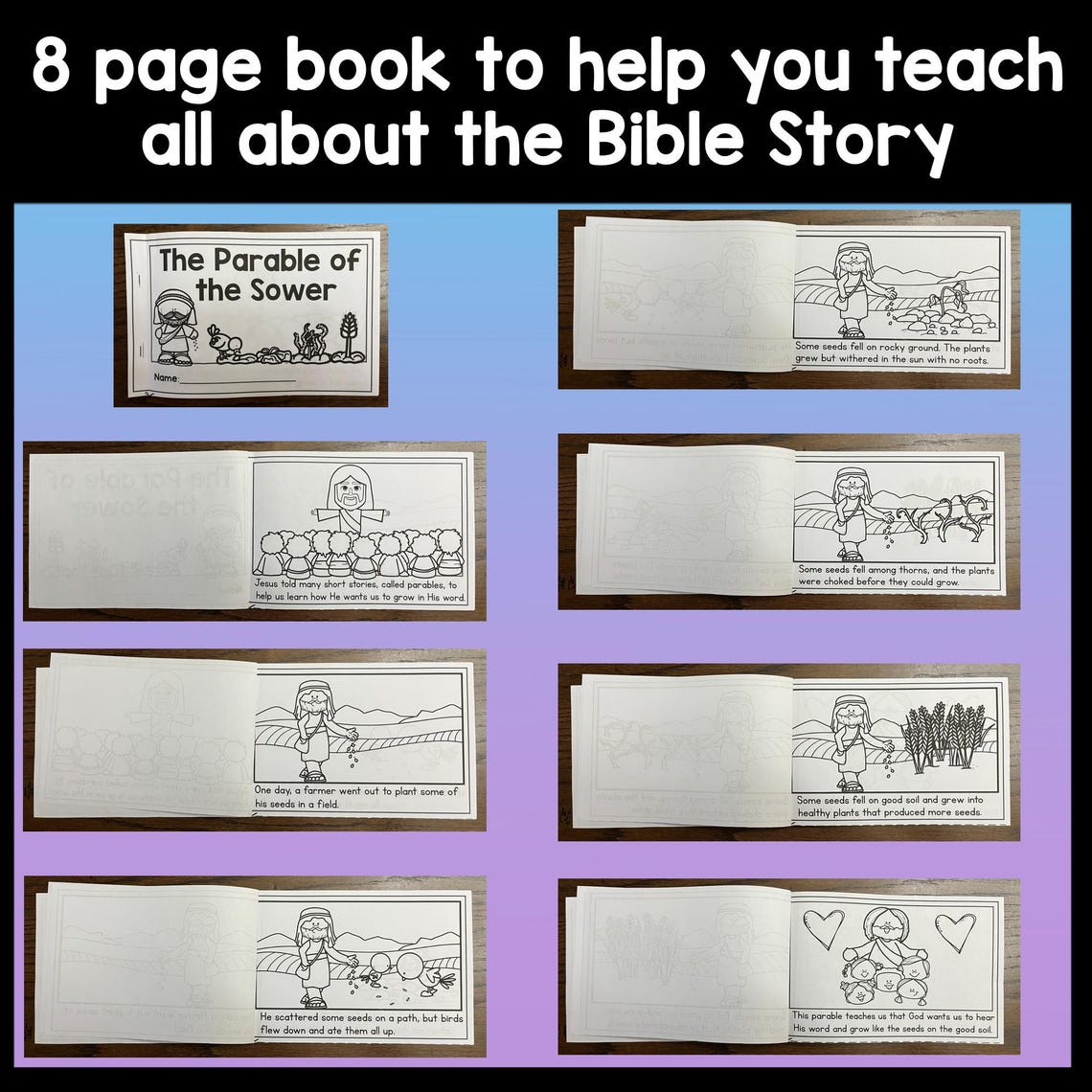 The Parable of the Sower Activities {craft, Coloring Page, Story Book ...
