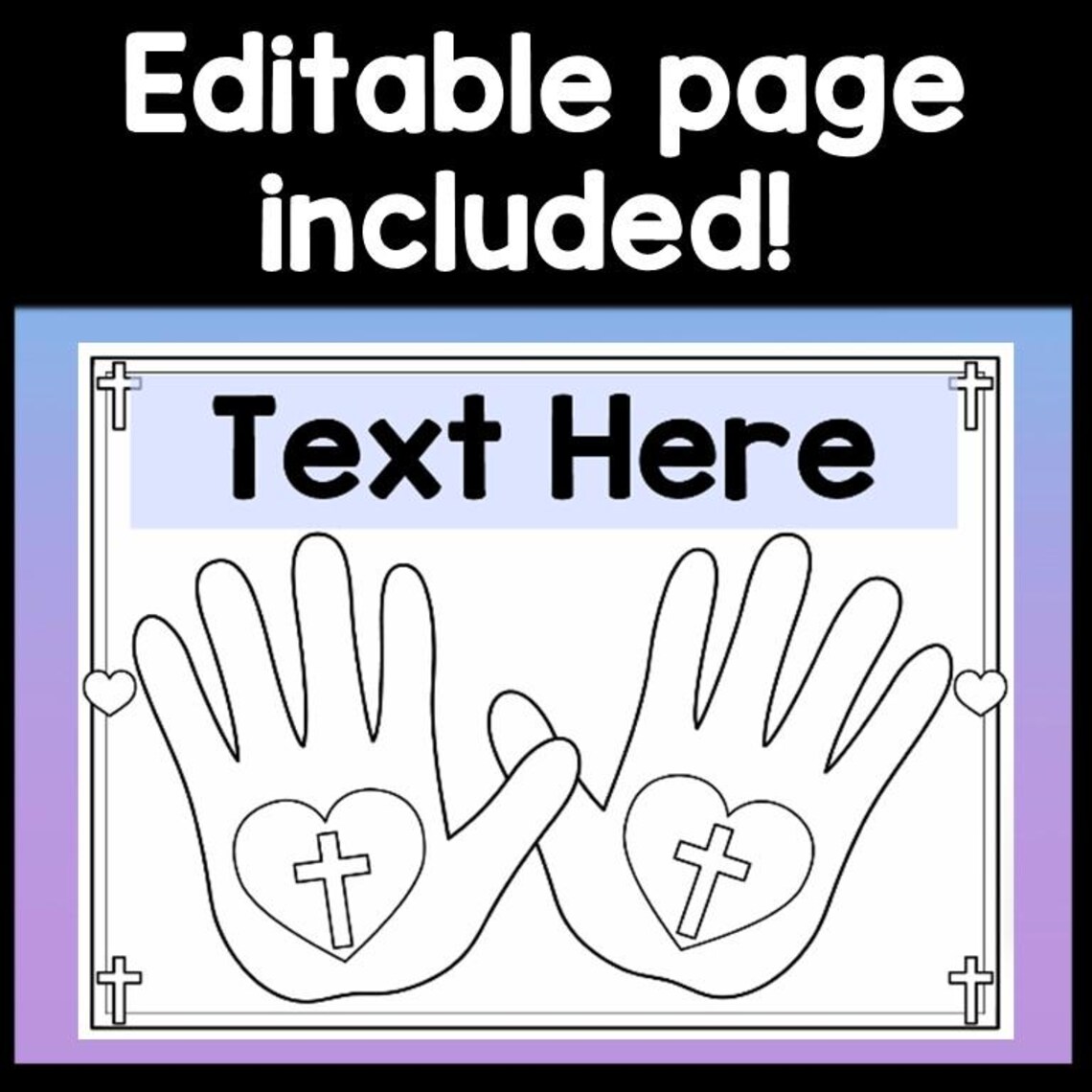 God Made Me Fingerprint Craft Editable Activity | Christian Handprint ...
