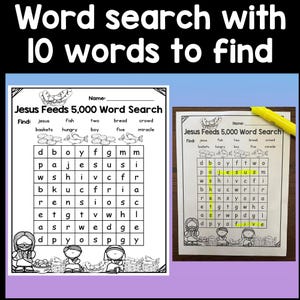 Jesus Feeds 5000 Activities {craft, Coloring Page, Storybook}| Miracles ...