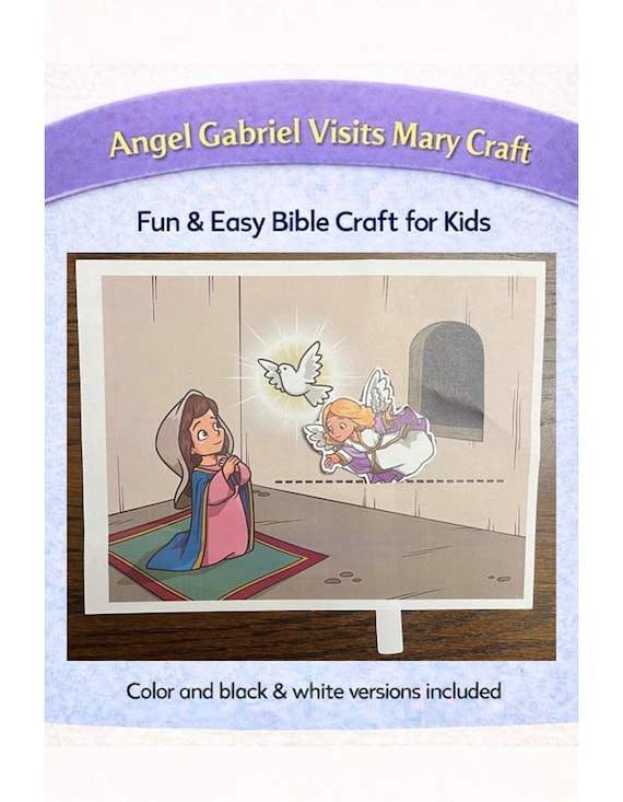 Angel Gabriel And Mary For Kids