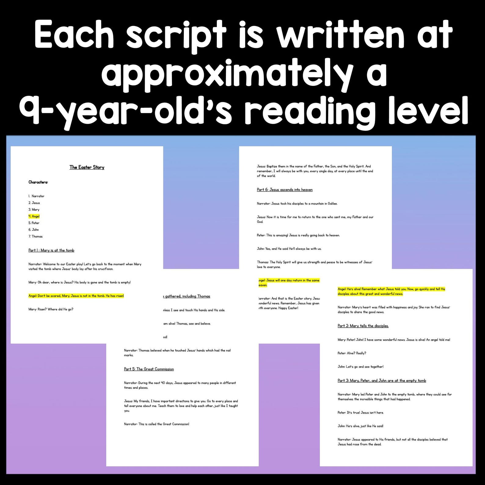 Christian Easter Play {5 Plays for 5-9 Readers} Religious Easter ...