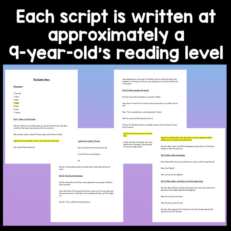 Christian Easter Play {5 Plays for 5-9 Readers} Religious Easter ...