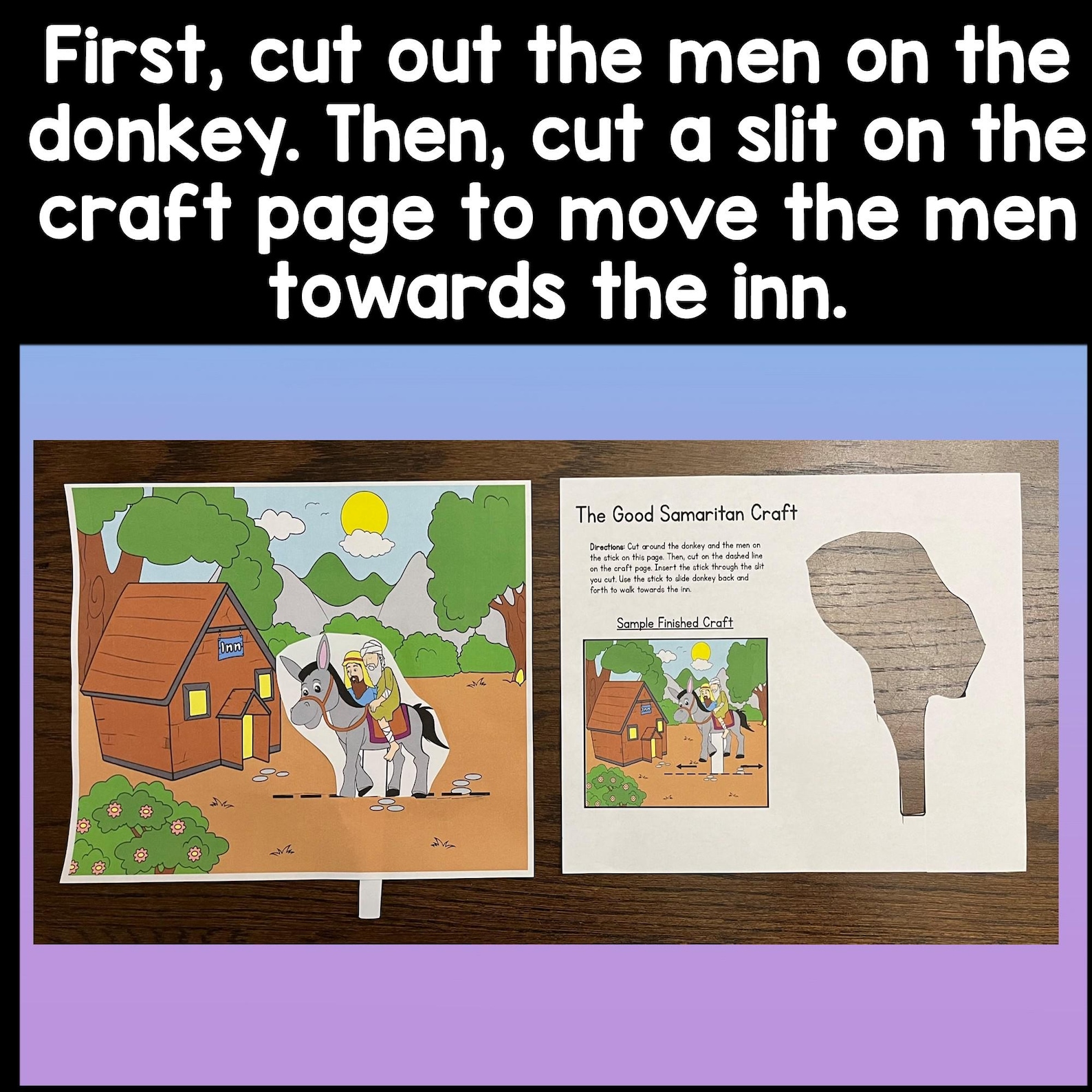 The Good Samaritan Craft {color and B/W} | Sunday School Lesson | Jesus ...