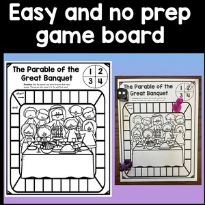 The Parable of the Great Banquet Activities {craft, Coloring Page ...