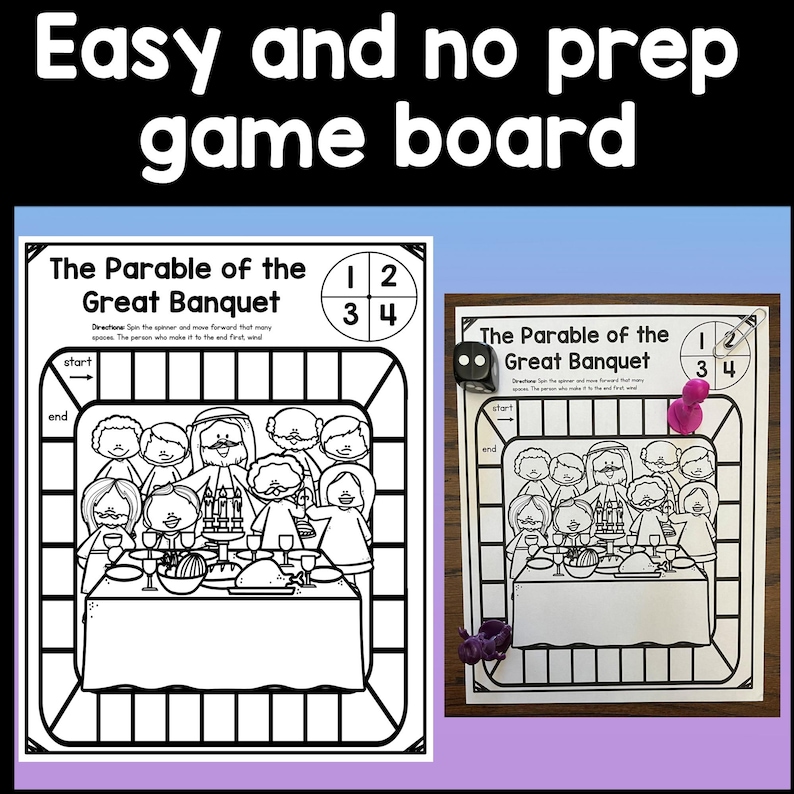 The Parable of the Great Banquet Activities {craft, Coloring Page ...