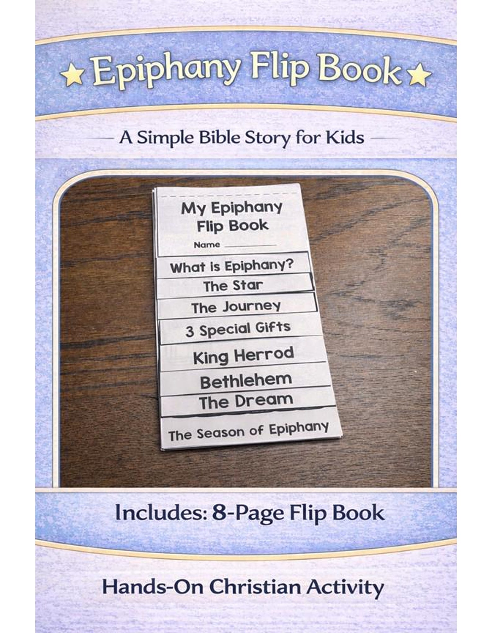 Epiphany Flip Book - 8 Pages! Easy Formatting & Assembly {epiphany ...