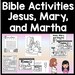 Mary and Martha With Jesus Activities craft, Coloring Page Sunday ...