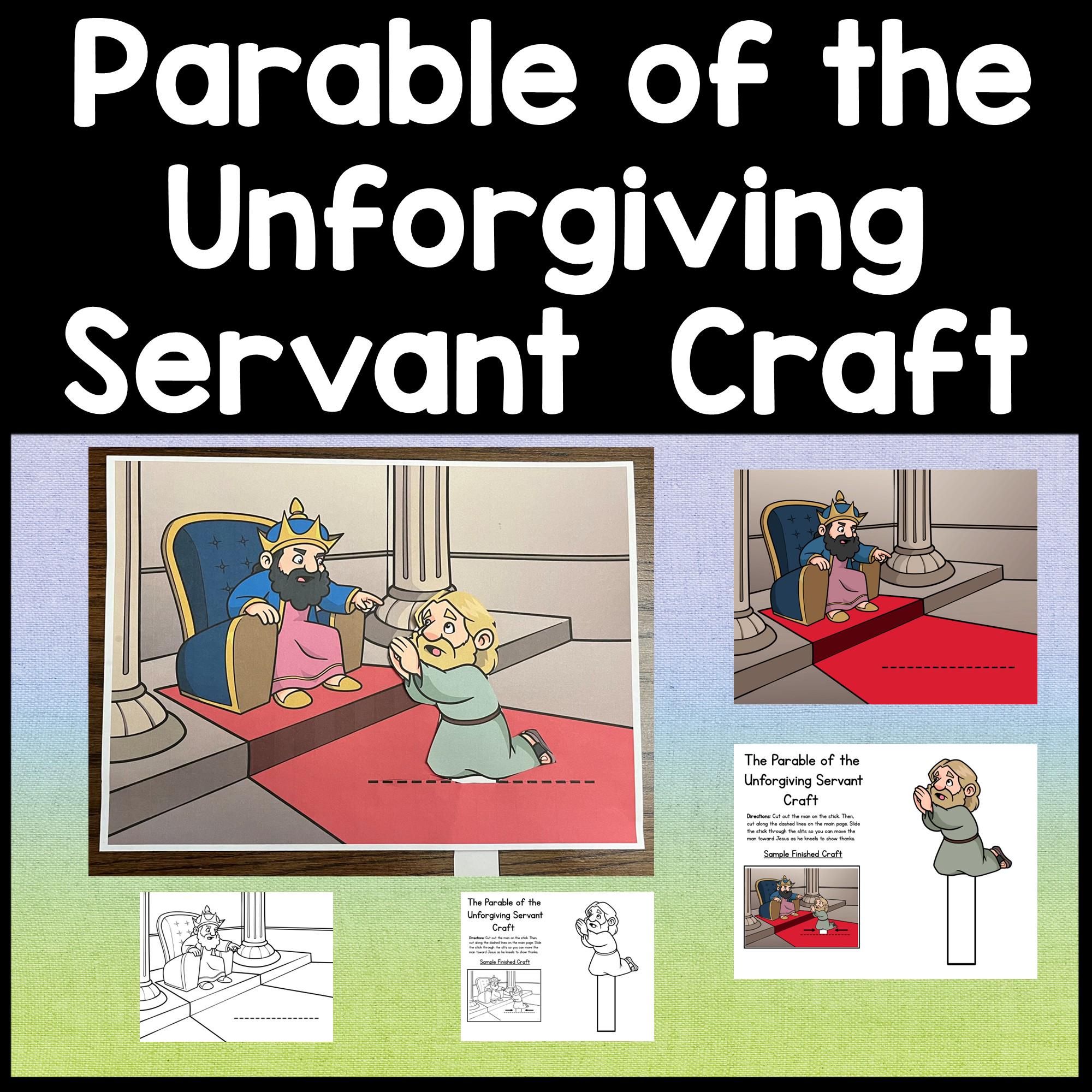 The Parable of the Unforgiving Servant Craft | Christian Kid Craft ...
