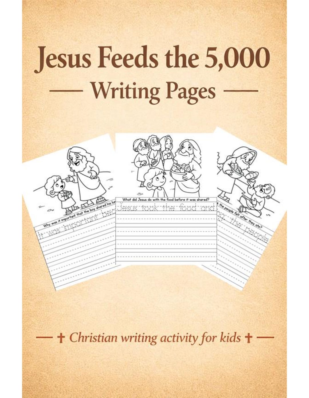 Jesus Feeds the 5,000 Writing Prompts {6 Christian Writing Pages ...