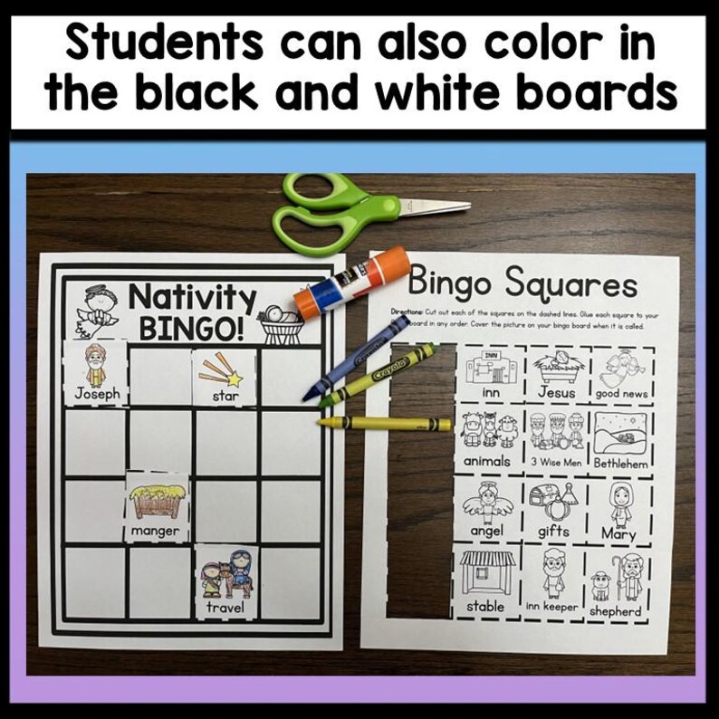 Nativity Bingo for Kids {3x3 and 4x4 Bingo Cards!} Christian Christmas ...