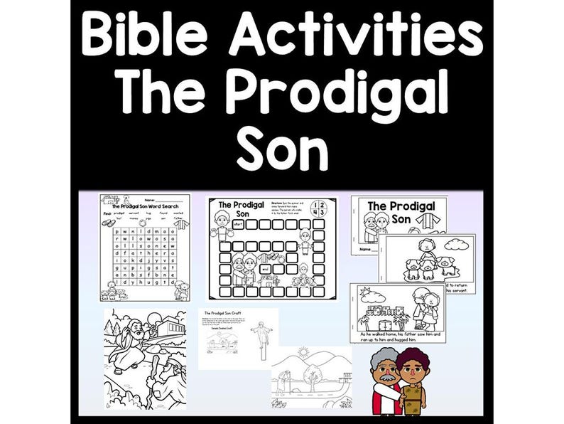 The Parable of the Prodigal Son 5 Activities Craft parables of Jesus ...