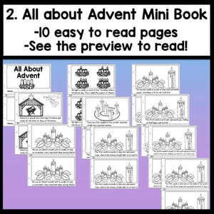 Advent Activities for Kids {word Search, Coloring Page, Book, Craft ...