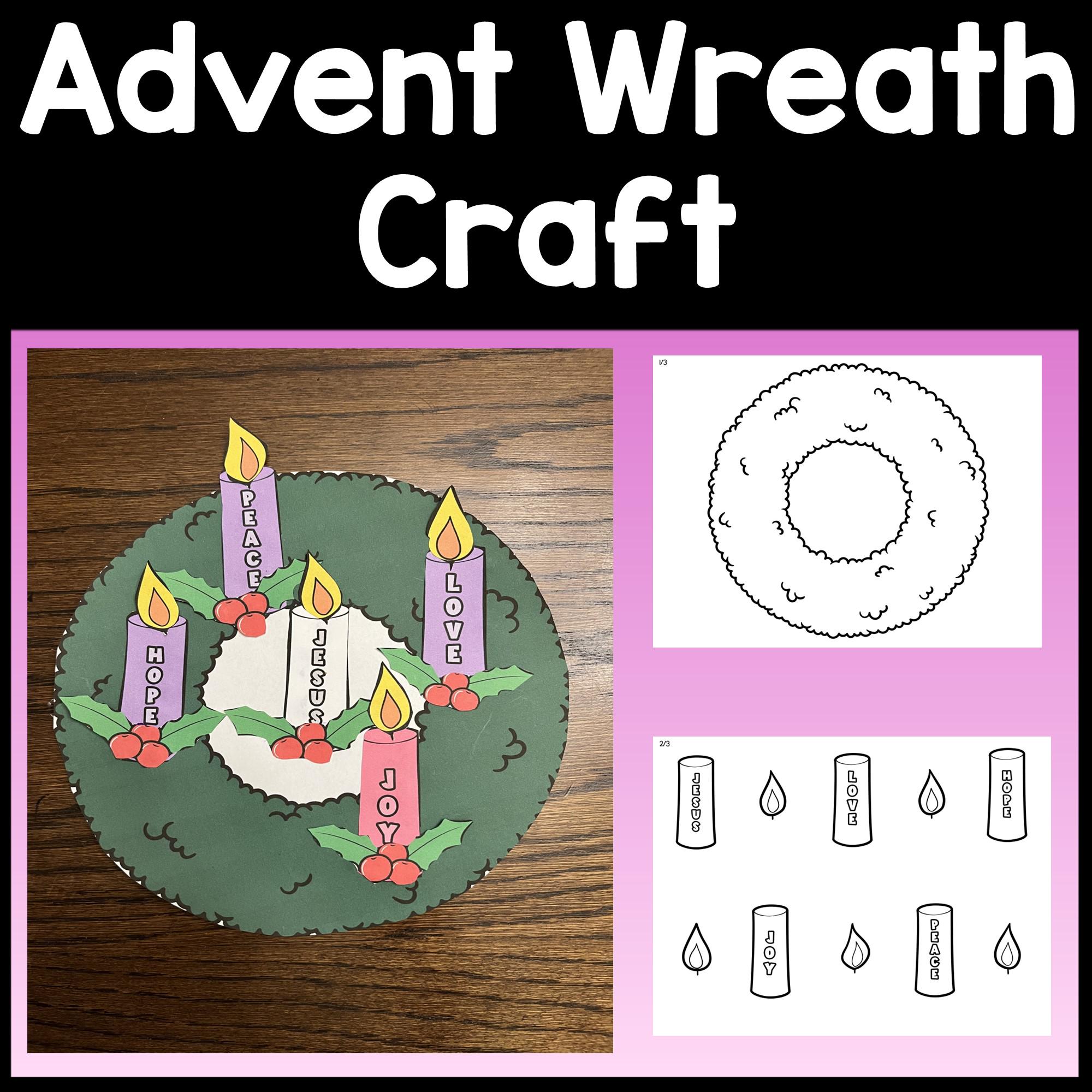 Advent Craft for Kids {color and B/W!} Sunday School Craft for ...
