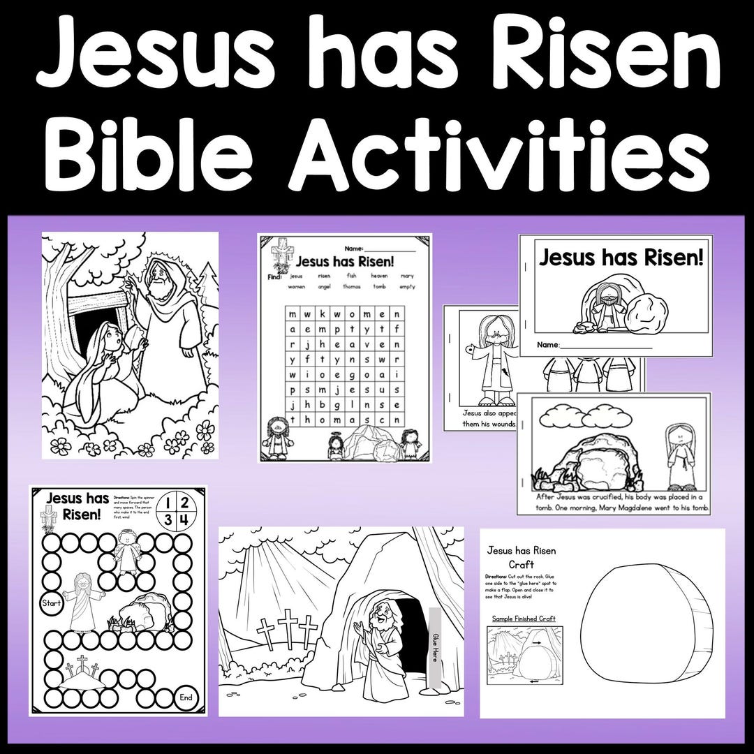 Jesus is Risen Easter Craft and 5 Activities | Jesus Appears to His ...