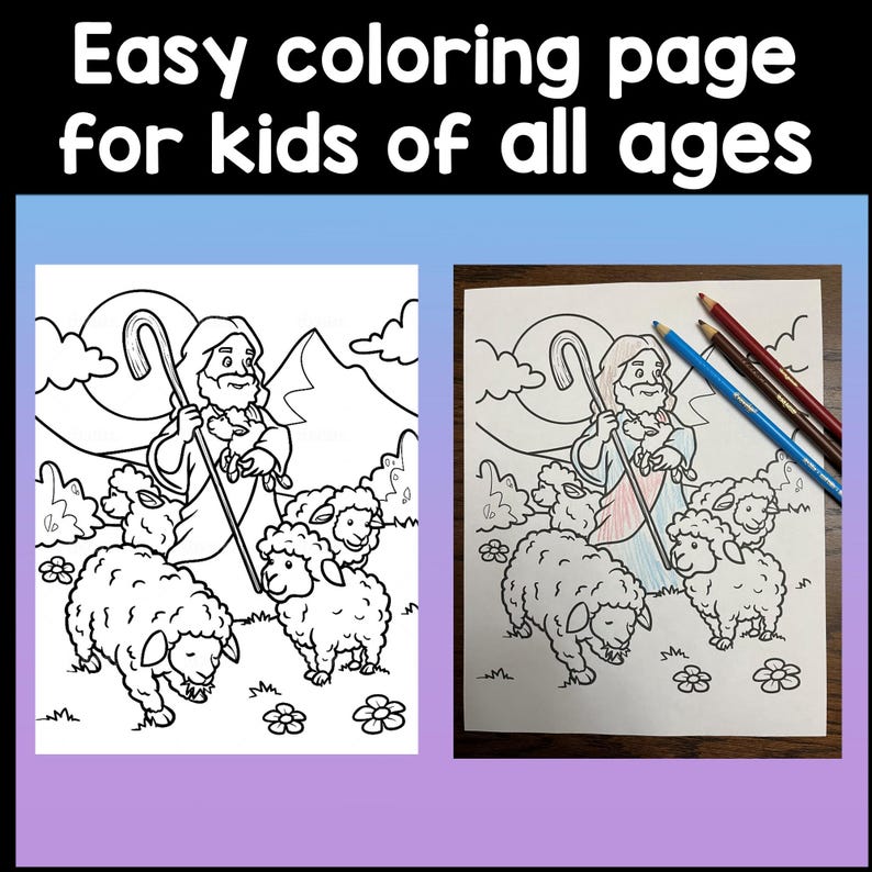 Jesus and the Lost Sheep Activities {craft, Coloring Page, Story Book ...