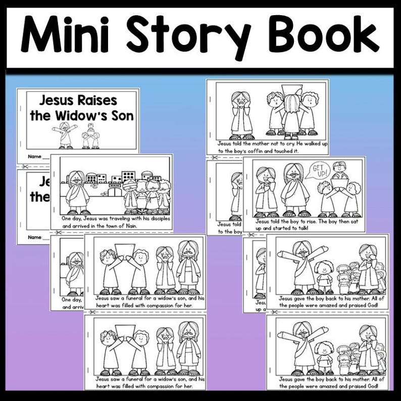 Jesus Raises the Widow's Son From the Dead 5 Activities miracles of ...