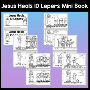 Jesus Heals 10 Lepers Activities {craft, Coloring Page, Storybook ...