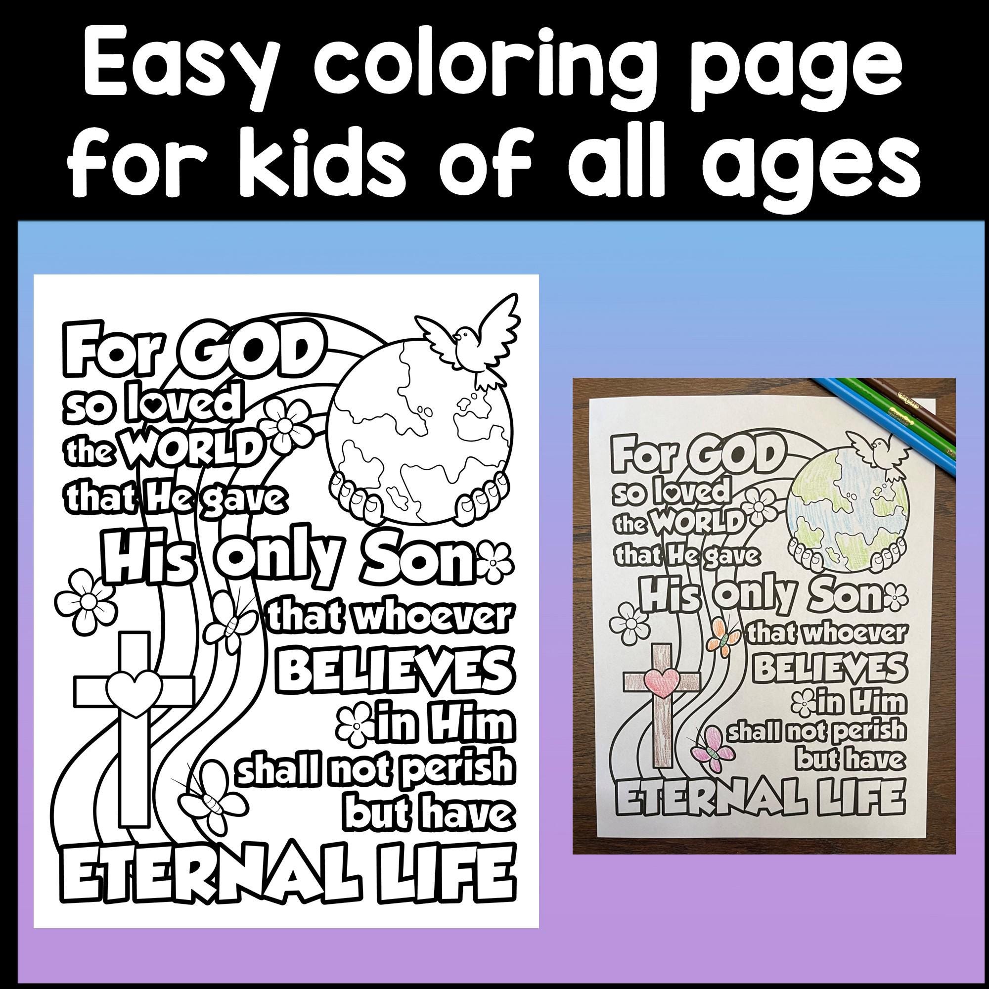 Jesus and Nicodemus Activities {craft, Coloring Page} | John 3:16 | for ...