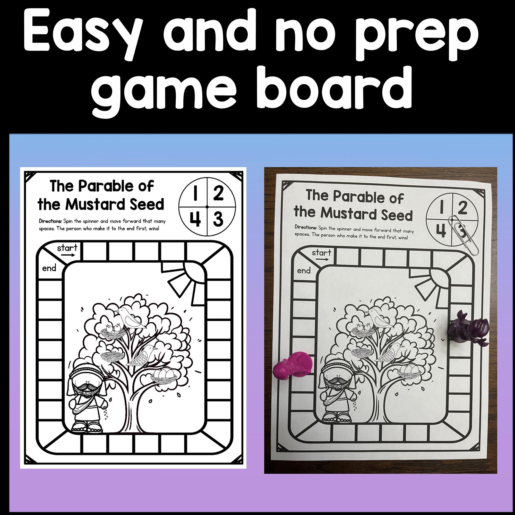 The Parable of the Mustard Seed Activities {craft, Coloring Page} Jesus ...