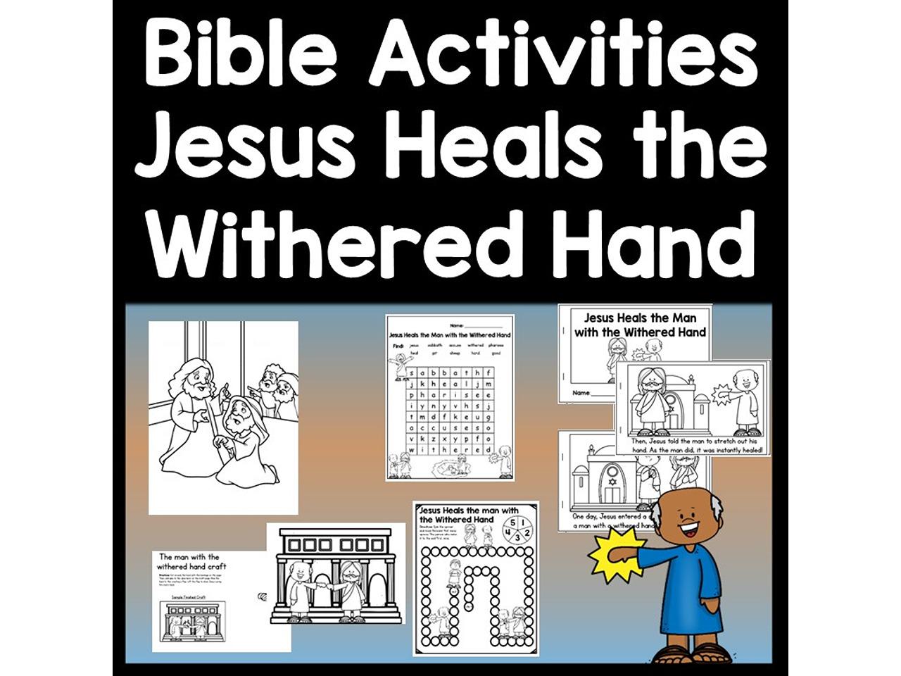 Jesus Heals the Man With the Withered Hand {5 Activities!} {miracles of ...