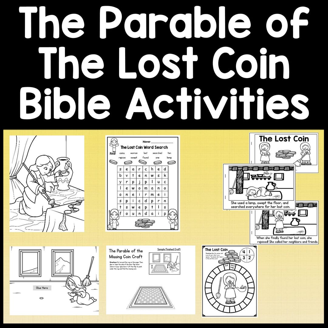 The Parable of the Lost Coin Activities {craft, Coloring Page, Story ...