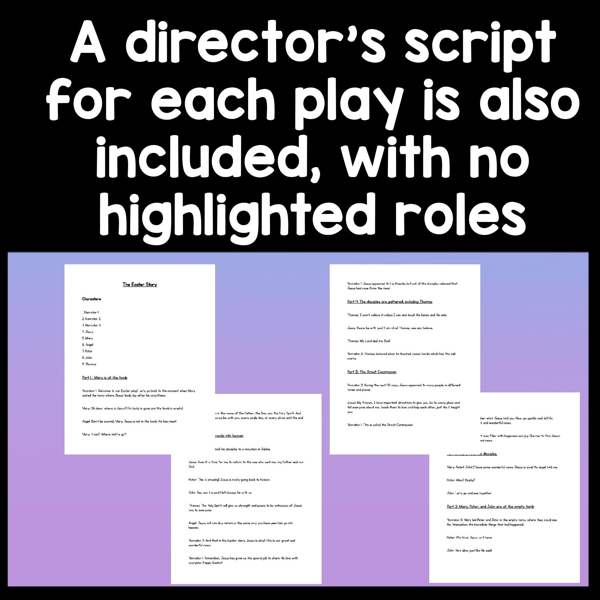 Christian Easter Play {5 Plays for 5-9 Readers} Religious Easter ...