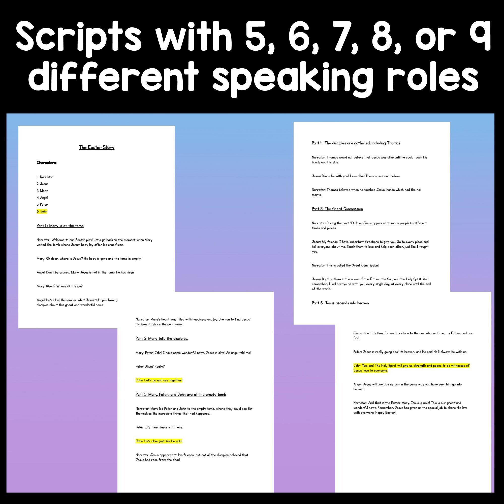 Christian Easter Play {5 Plays for 5-9 Readers} Religious Easter ...