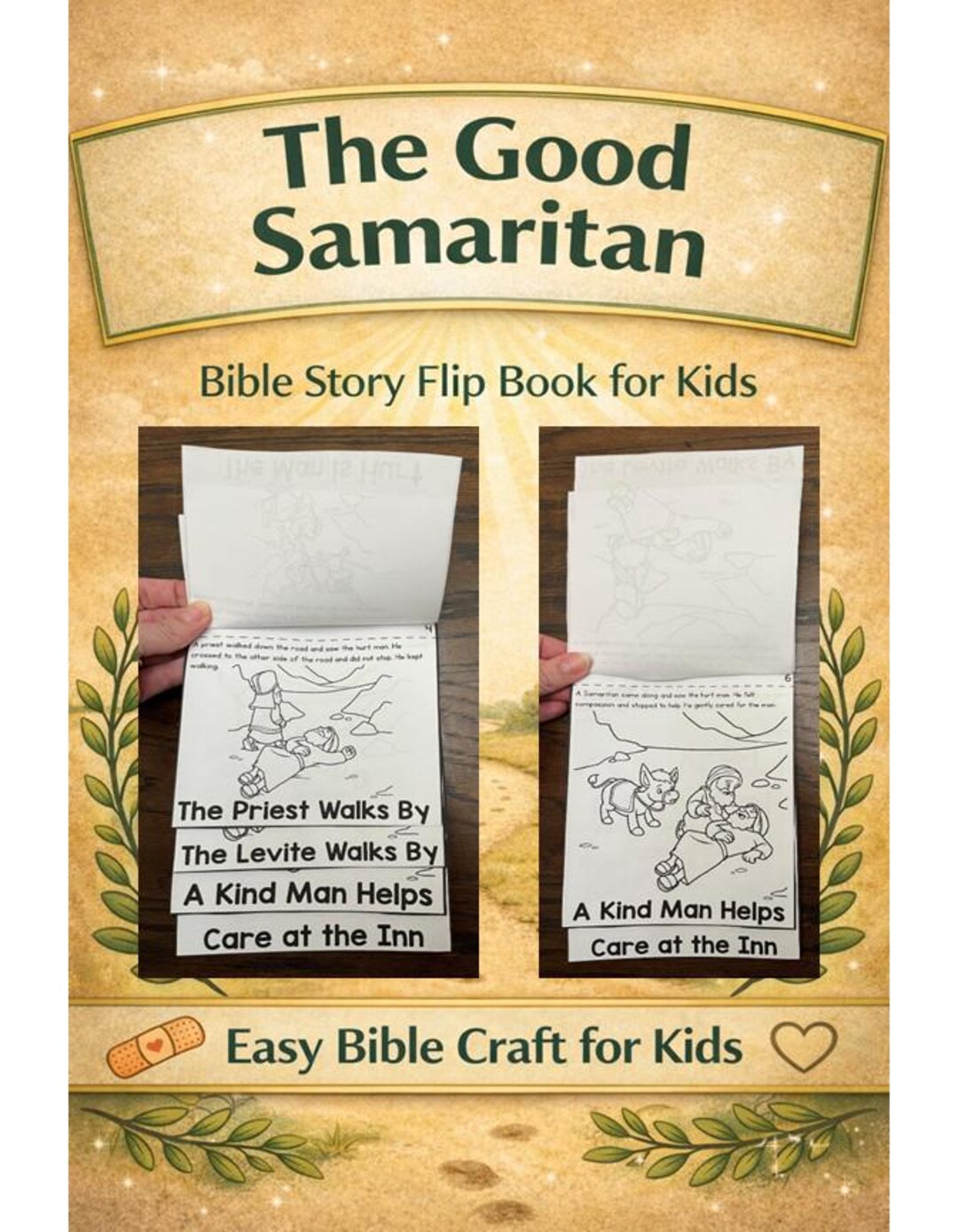 The Parable of the Good Samaritan Flip Book Craft | Bible Story ...